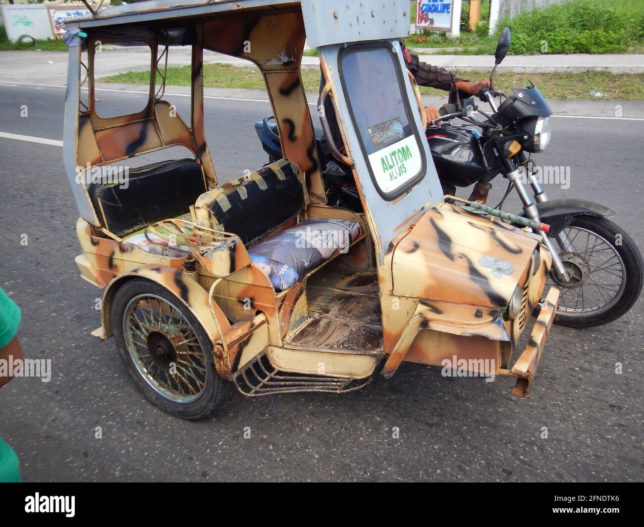 Tricycle taxi near Mambukal Hot Spring Resort, Murcia, Negros ...