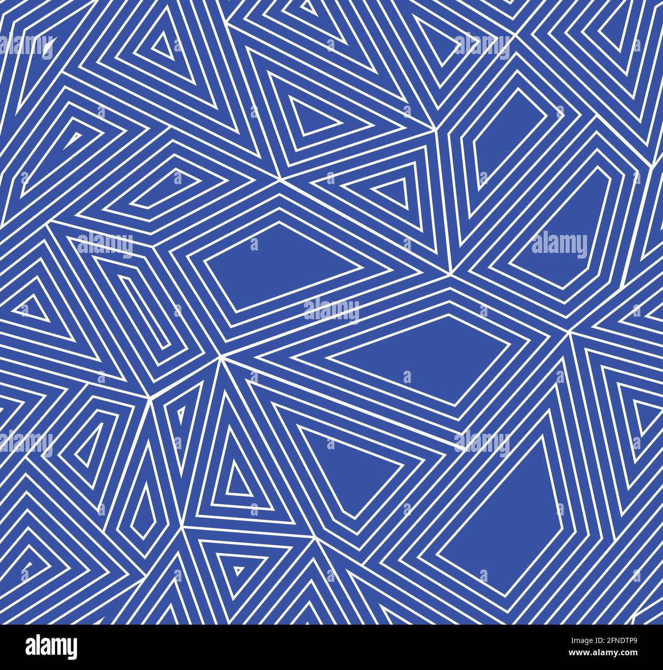 Modern abstract blue tile with polygonal line elements, seamless vector ...