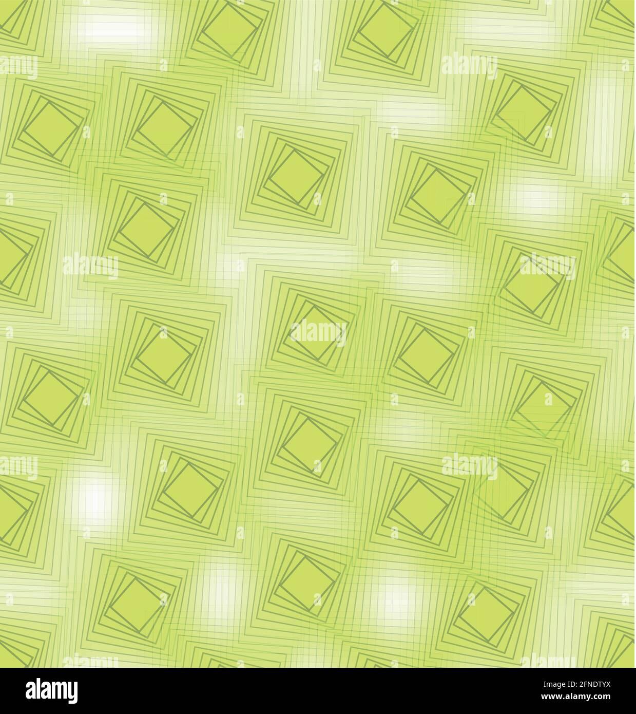 Vivid green seamless background tile with blend square decor and fine ...