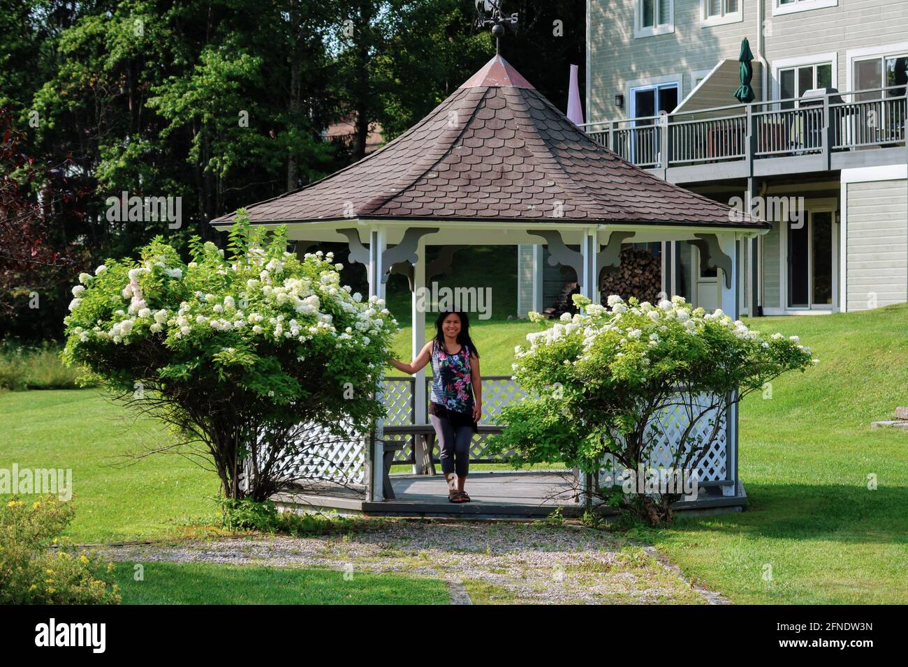 in Mont-Tremblant, Laurentian Mountains of Quebec, Canada Stock Photo ...