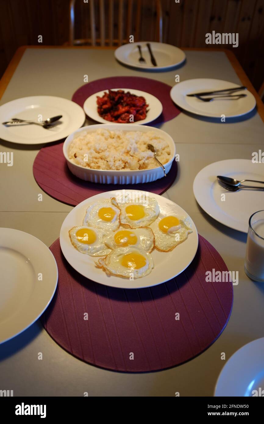 Traditional Asian Filipino breakfast table in Mont-Tremblant ...