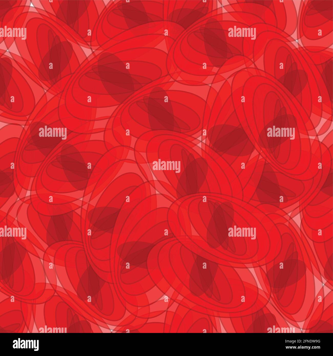 Abstract red background with overlapping line ellipse element. Seamless ...