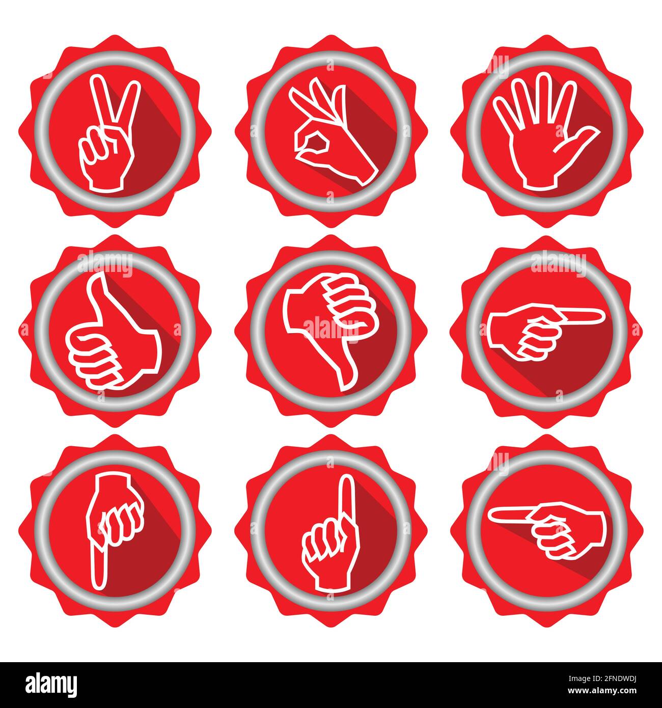 Success flat icons long Cut Out Stock Images & Pictures - Alamy