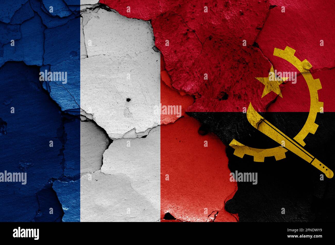 Angola france flag hi-res stock photography and images - Alamy