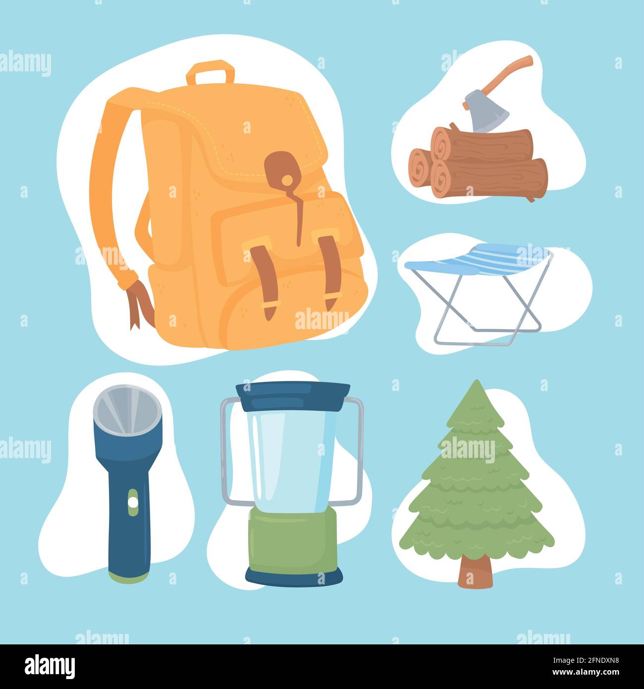 camping adventure set Stock Vector Image & Art - Alamy