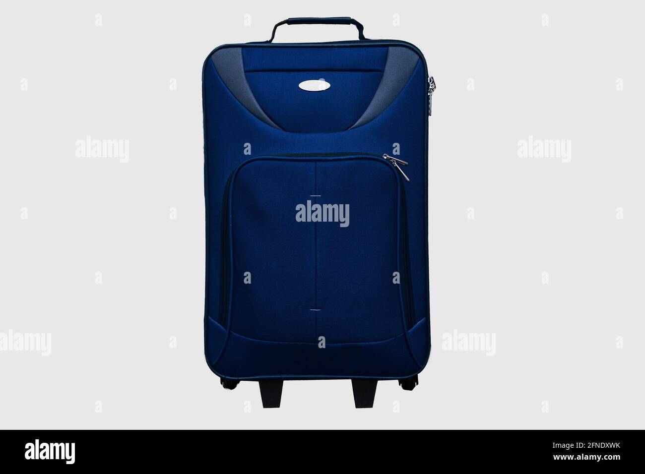 Business travel suitcase on isolated white background Stock Photo - Alamy