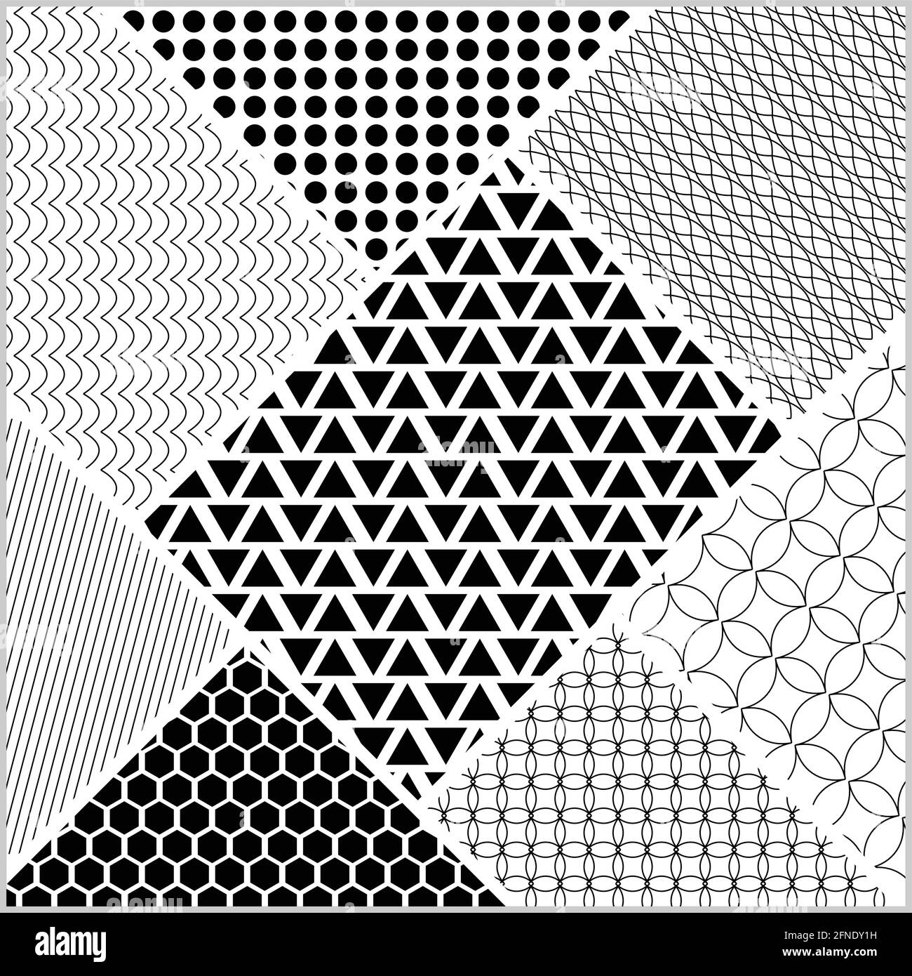 Patch work patterns Stock Vector Images - Alamy