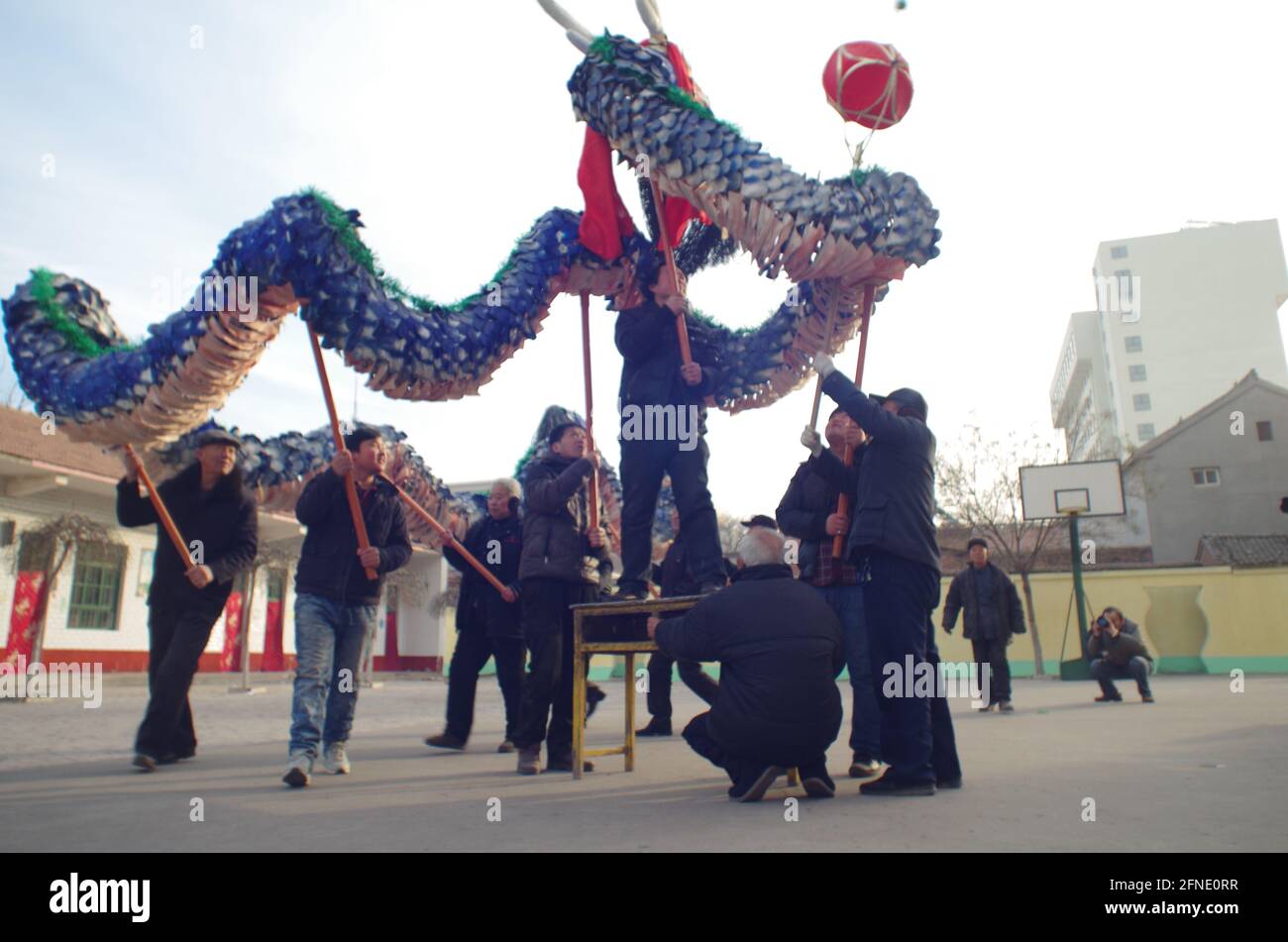 Chinese Dragon Lantern Dance Stock Photo - Alamy