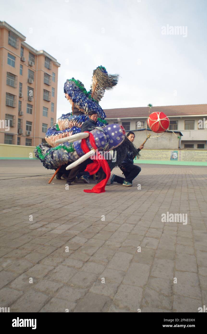 Chinese Dragon Lantern Dance Stock Photo - Alamy
