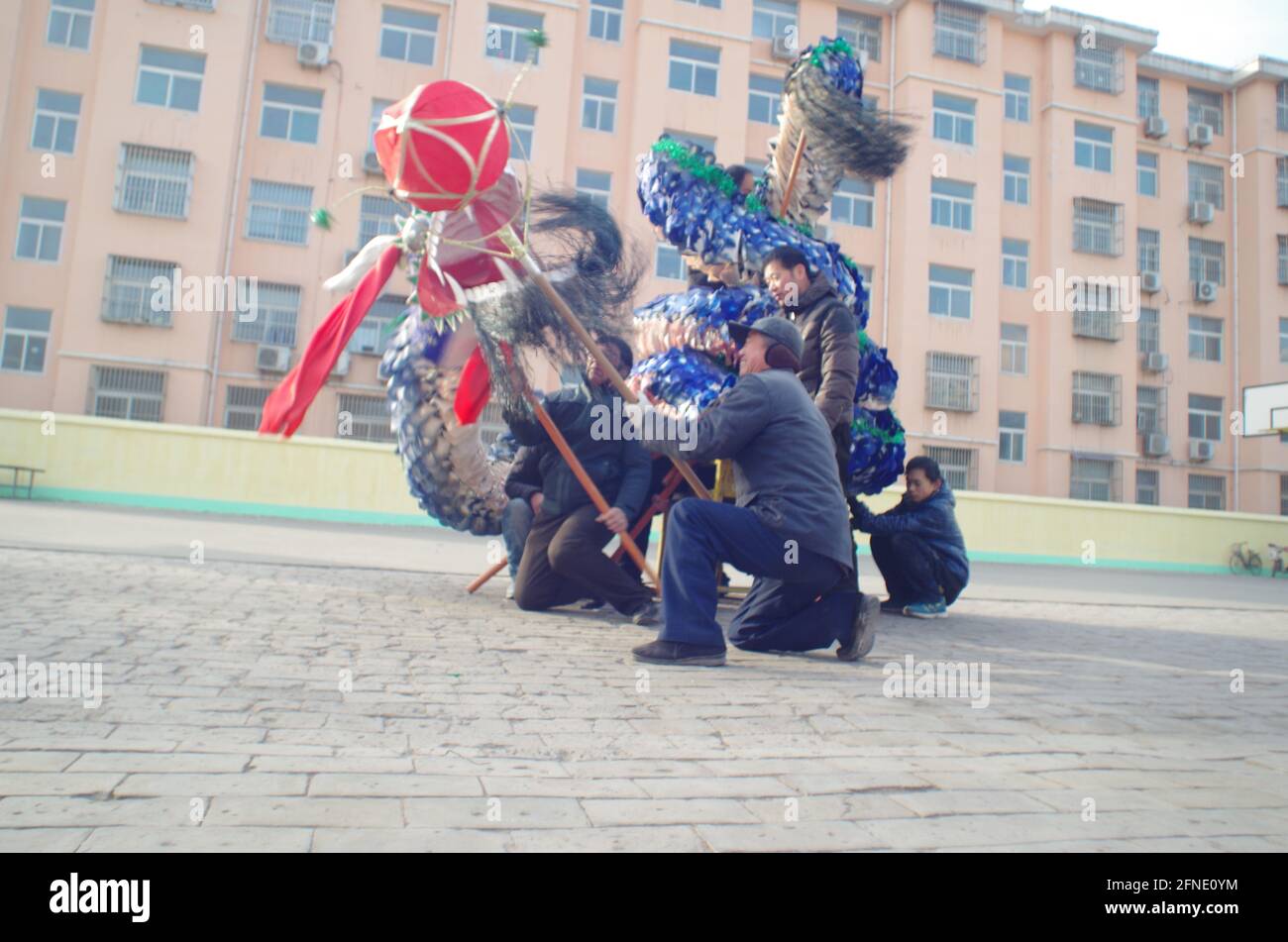 Chinese Dragon Lantern Dance Stock Photo - Alamy