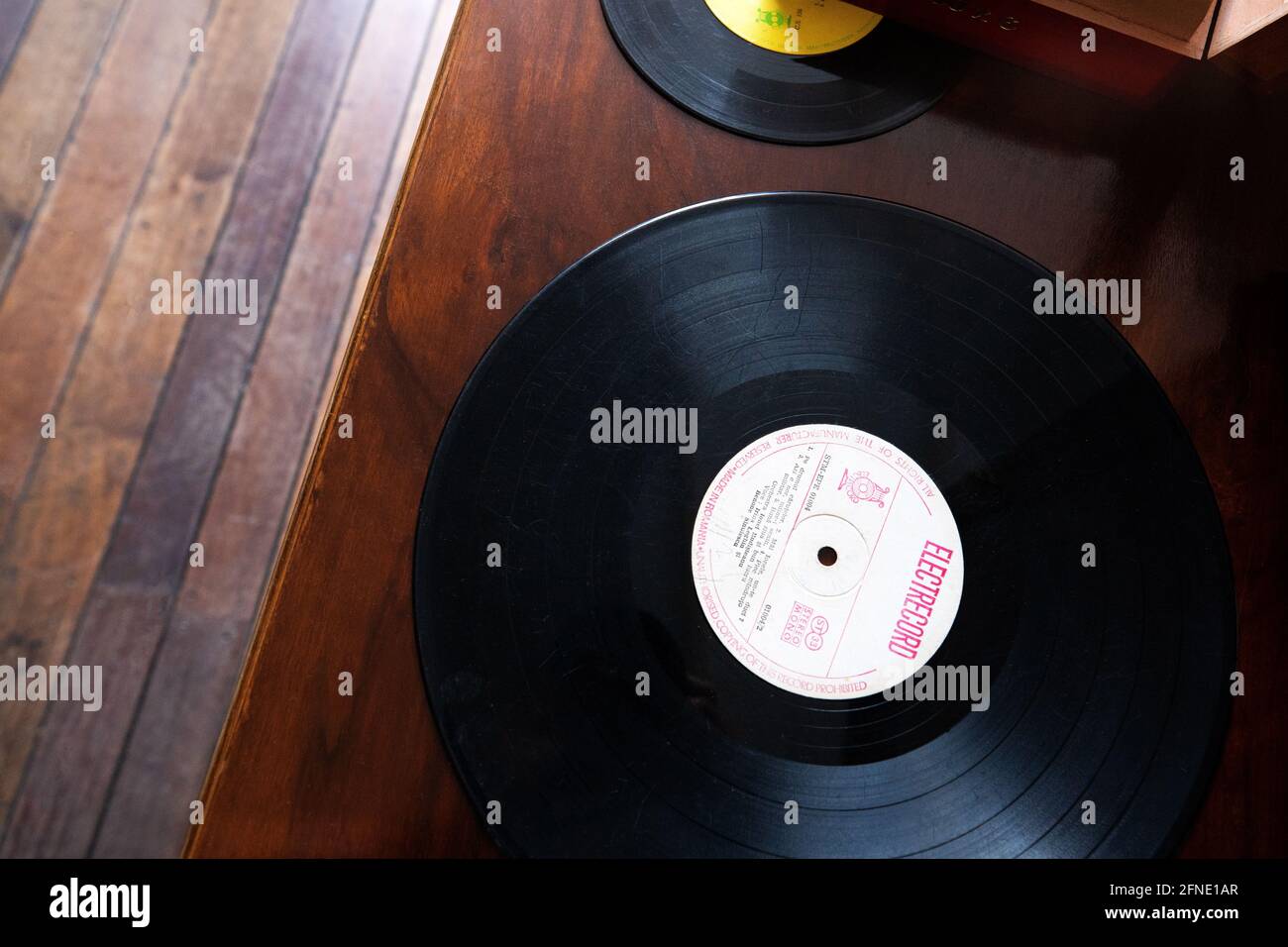 Electrecord old retro vinyl Stock Photo - Alamy