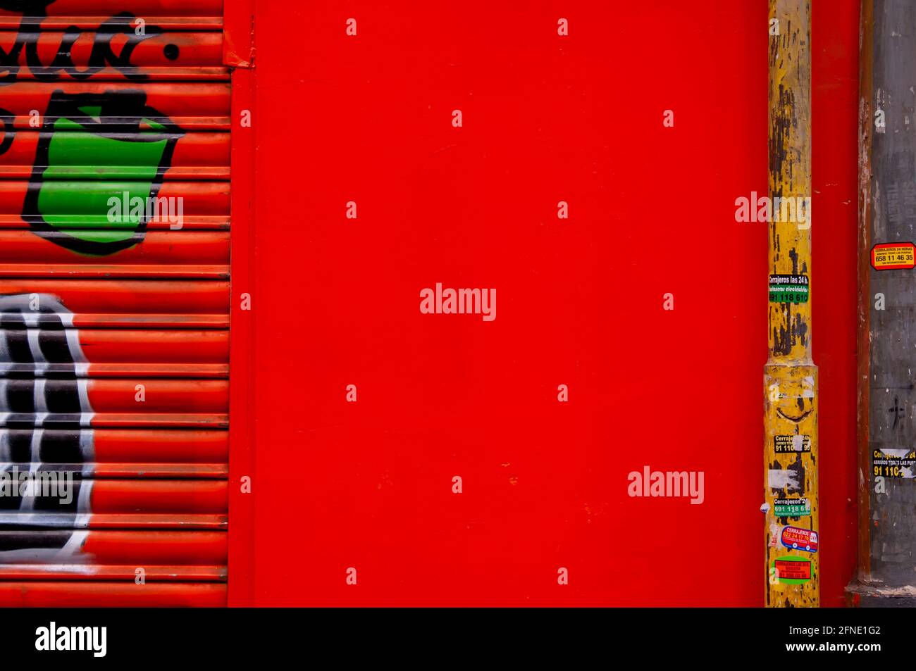 Graffiti covered shutter hi-res stock photography and images - Alamy