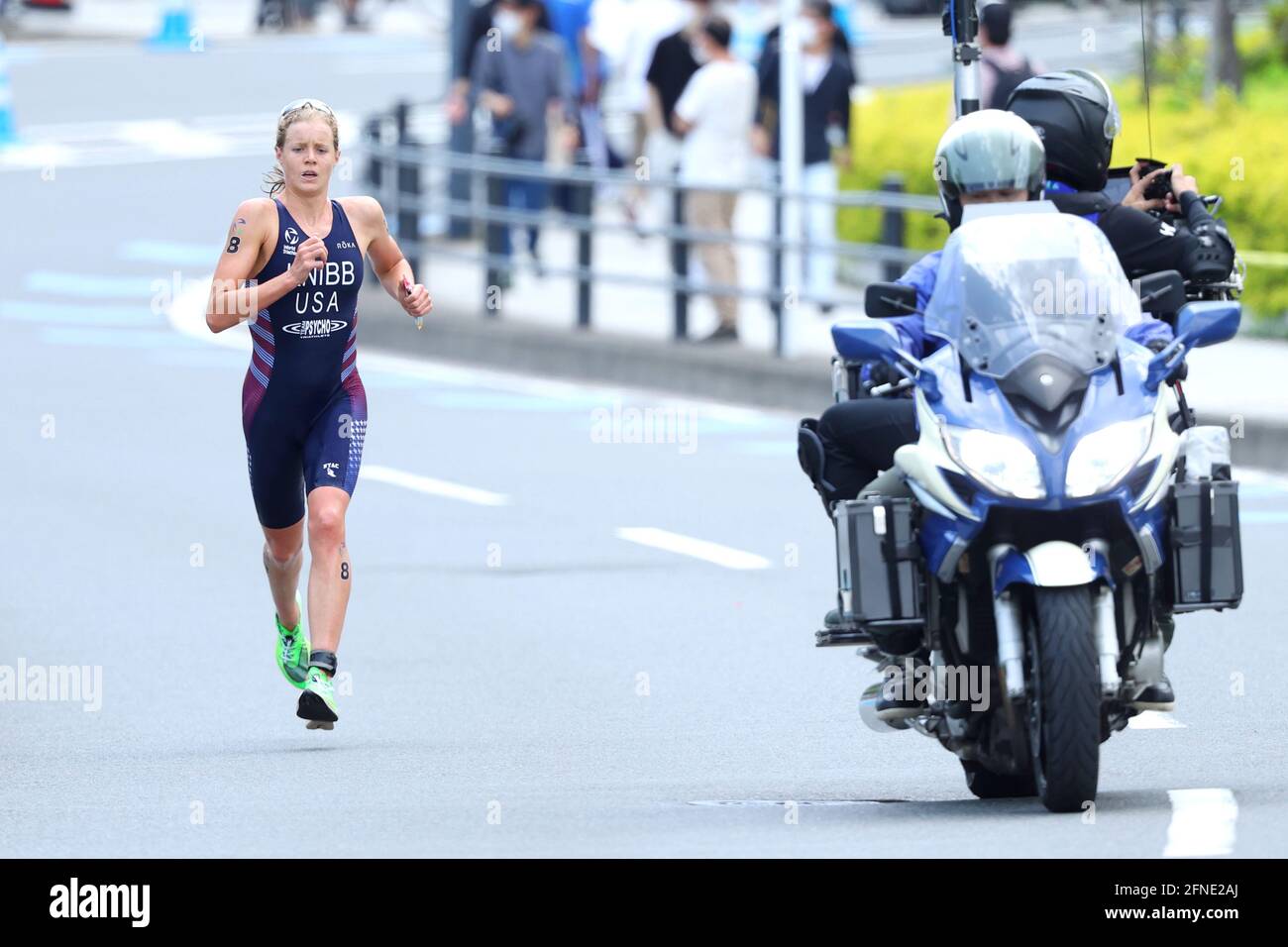 Yokohama, Kanagawa, Japan. 15th May, 2021. Taylor Knibb (USA) Triathlon ...