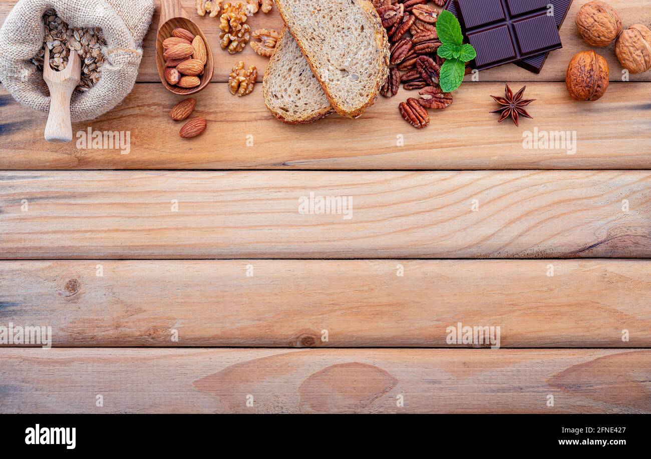 Ingredients for the healthy foods selection. The concept of healthy ...