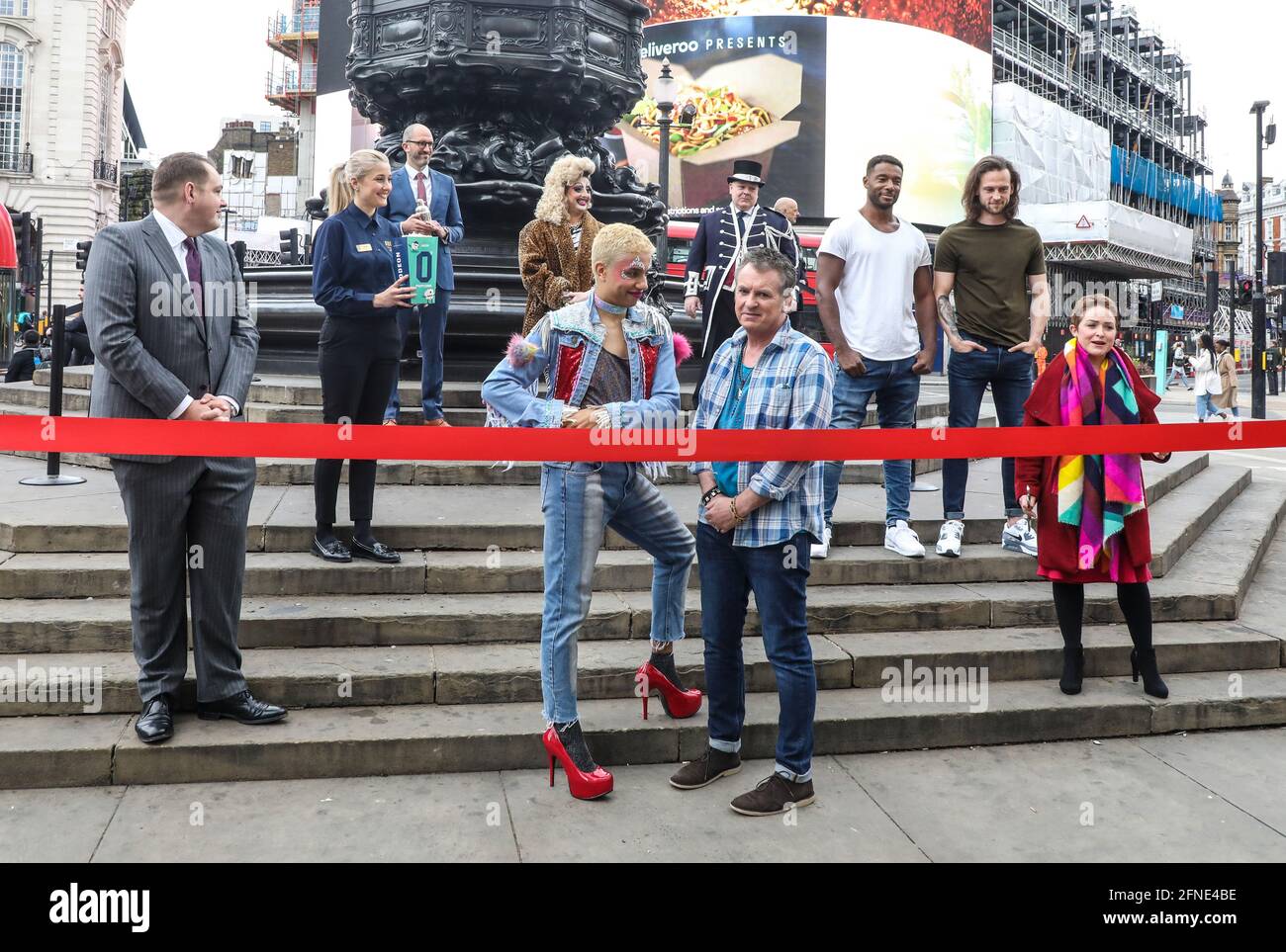 London, UK. 14th May, 2021. (L-R) Holly Stars, Mark Lord, Aaron Witter ...