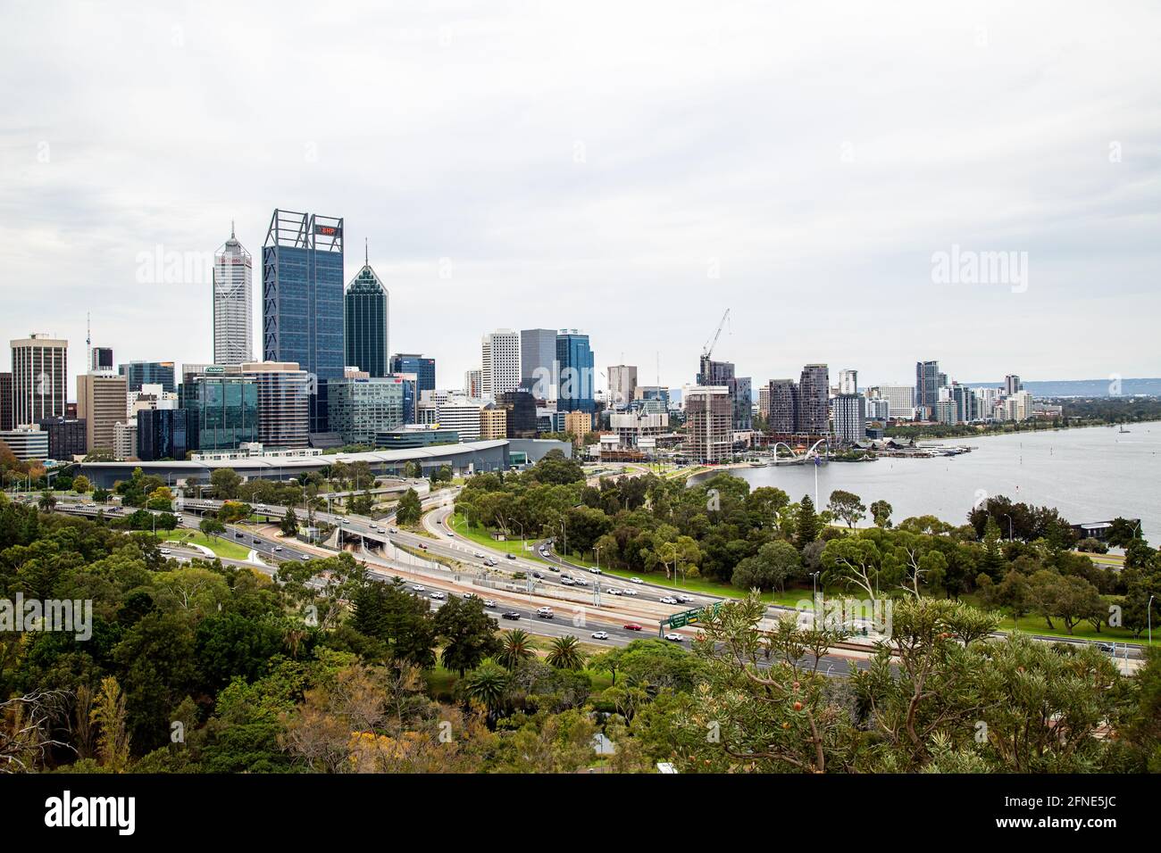 Perth City viewed from Kings Park, Western Australia Stock Photo - Alamy
