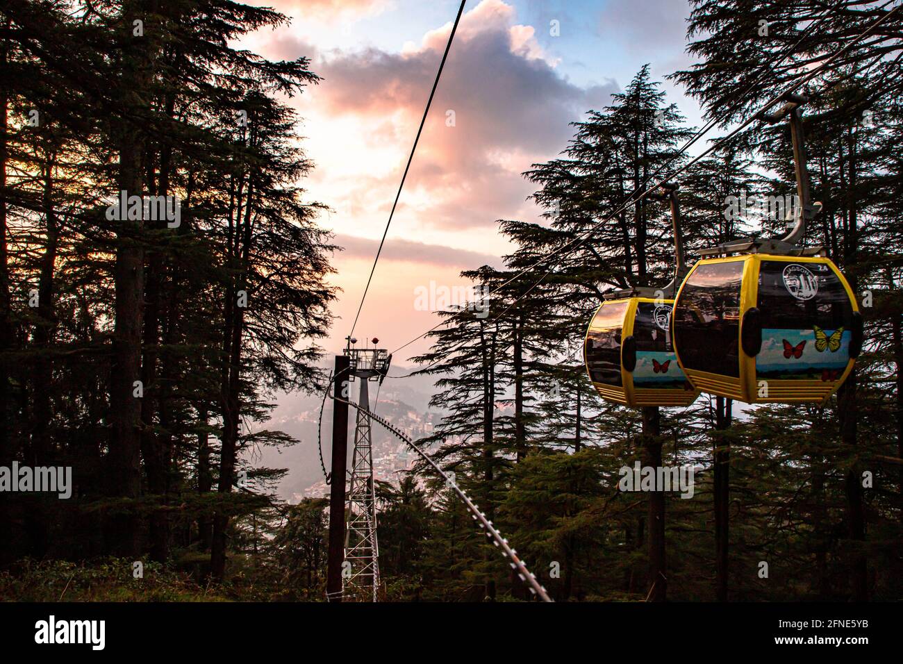 Cable car gangtok sikkim hi-res stock photography and images - Alamy