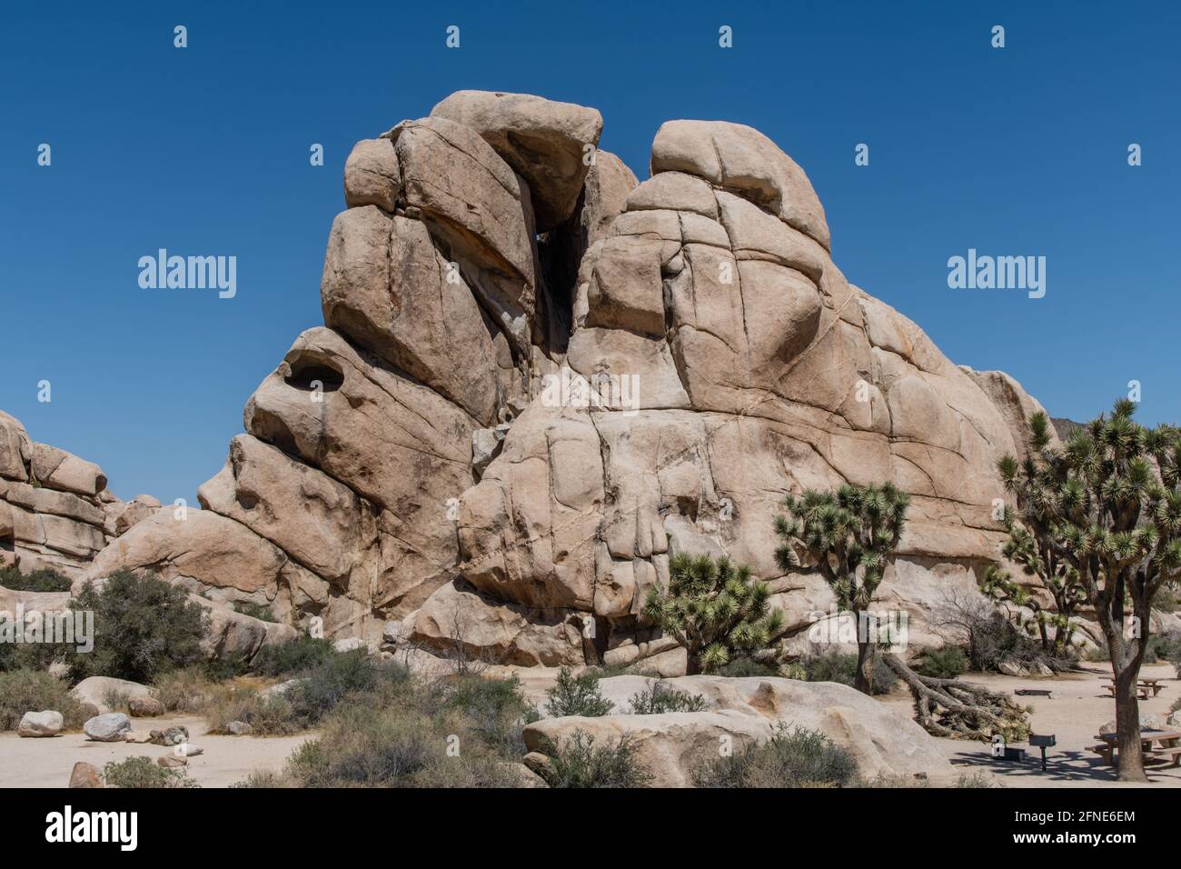 Scenic rock formation at the Joshua Tree National Park, Southern ...