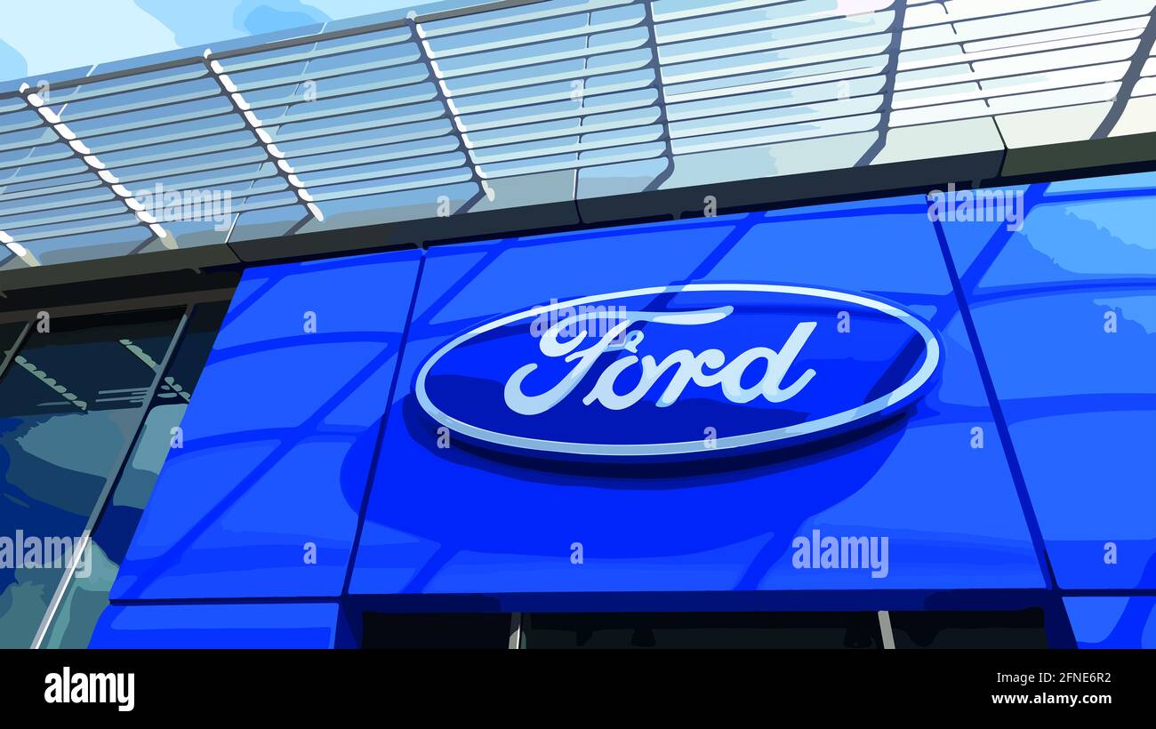 Ford logo 1903 hi-res stock photography and images - Alamy