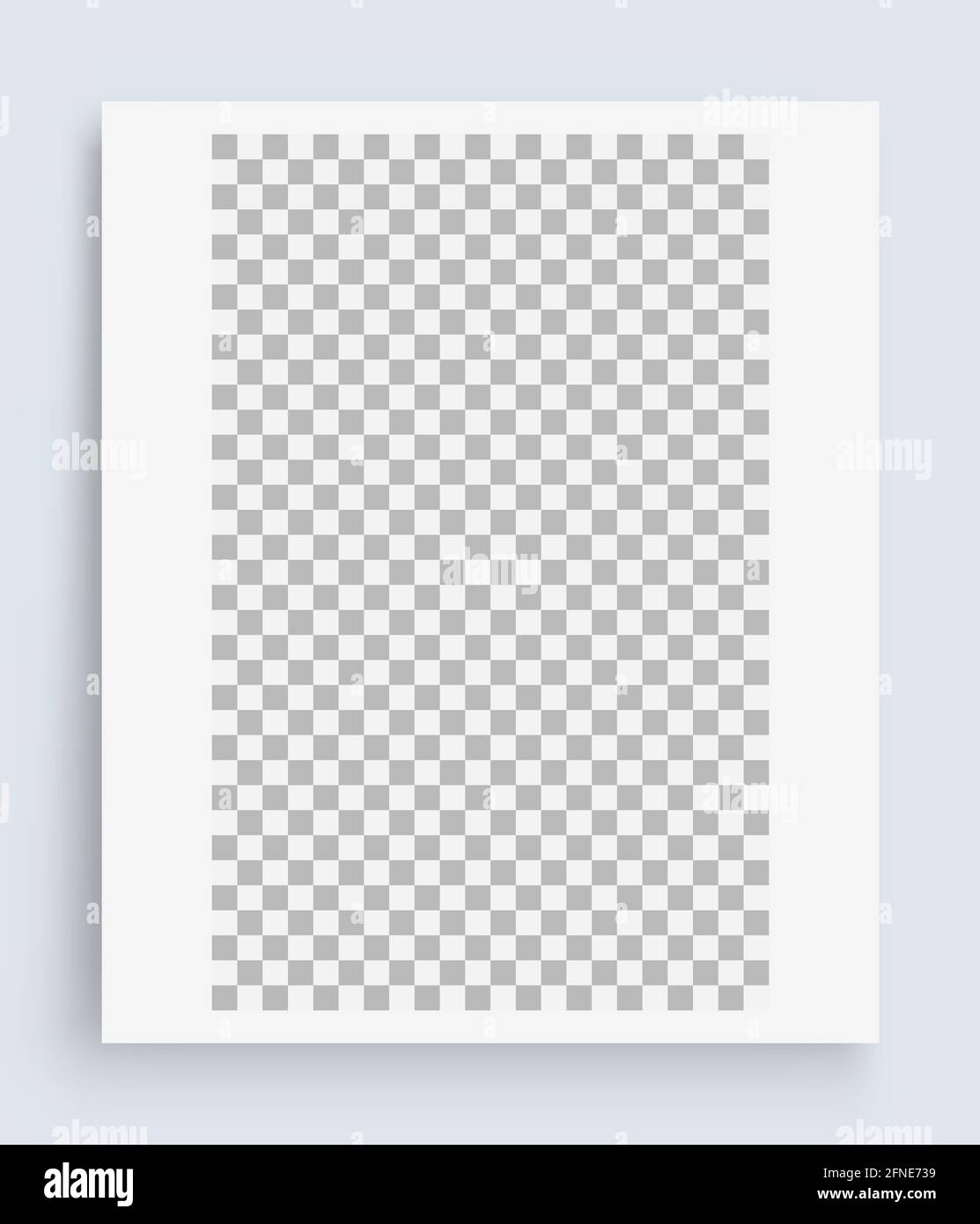 Photo frame mockup. Chess board background. Blank space for your design ...