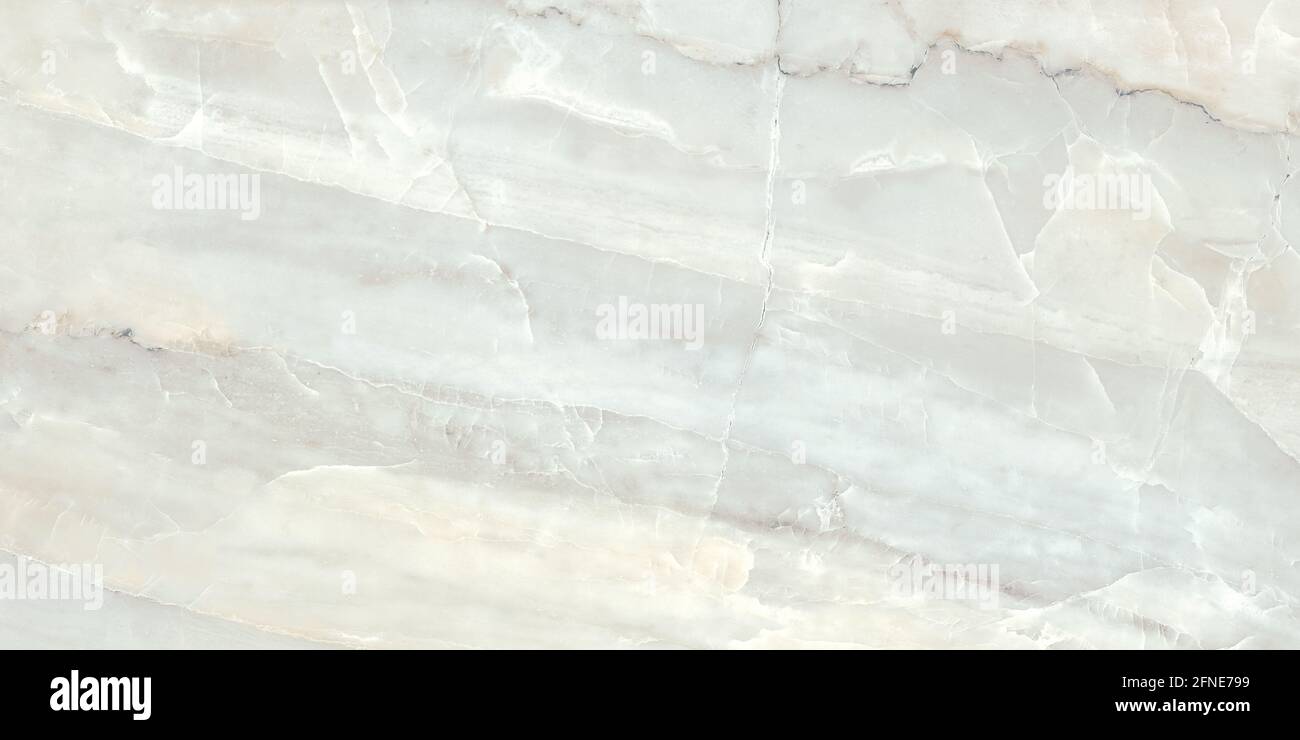 off white color polished finish with natural veins marble design Stock ...