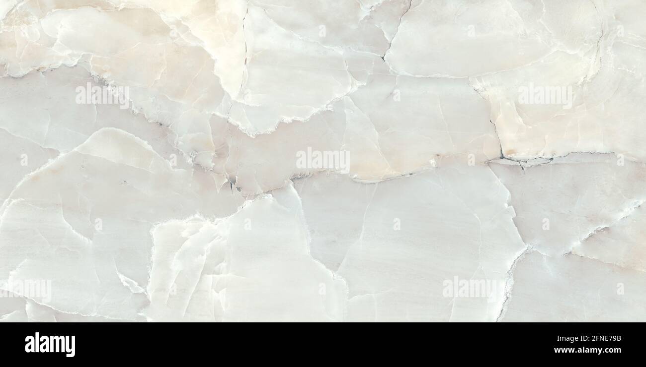 off white color polished finish with natural veins marble design Stock ...