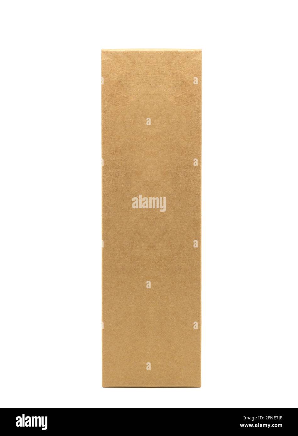 Image of vertical paper cardboard box for bottle packaging, natural ...