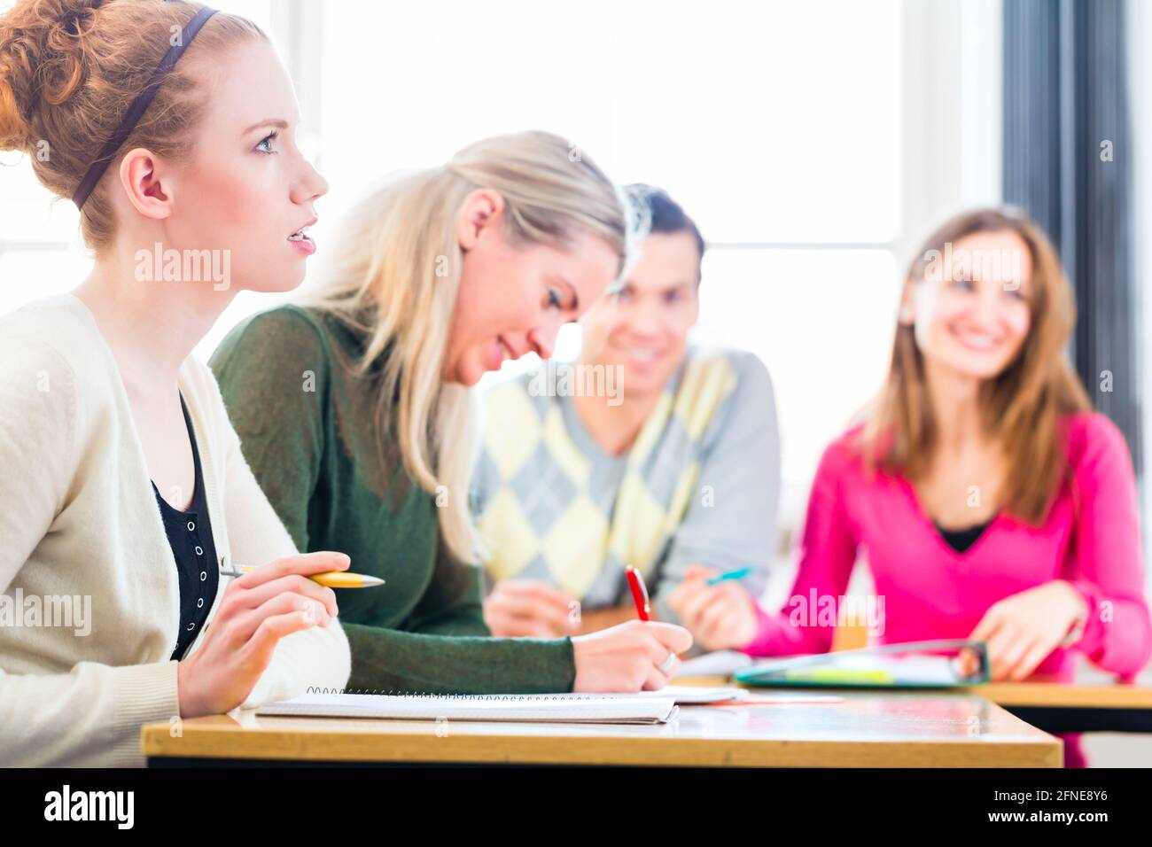 University college students having examination Stock Photo - Alamy