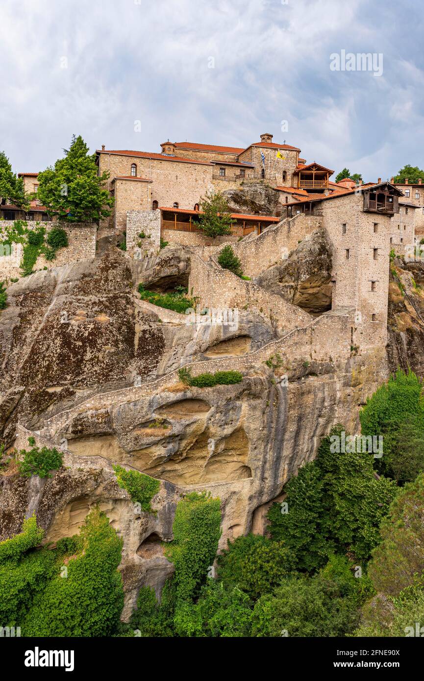 Great Meteoron monastery, Meteora monastery, Thessaly, Greece Stock ...