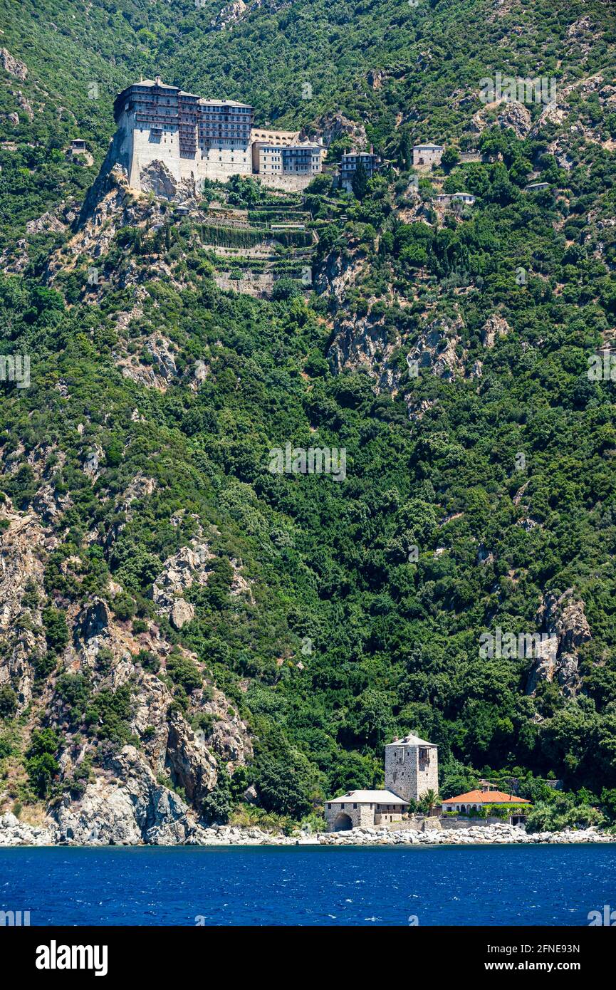 Simonopetra Monastery, Unesco world heritage site Mount Athos, Greece ...