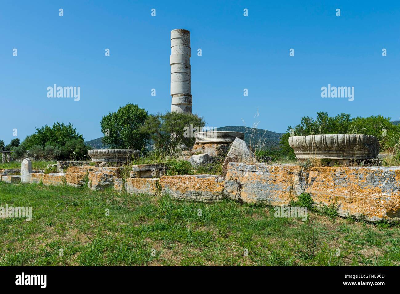 Unesco world heritage site, Heraion of Samos, Greece Stock Photo - Alamy