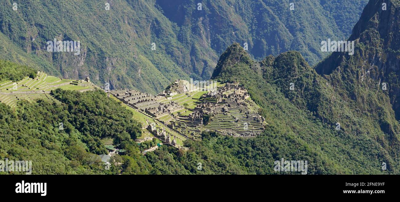 Inca ruined city, Machu Picchu, Urubamba Province, Peru Stock Photo - Alamy