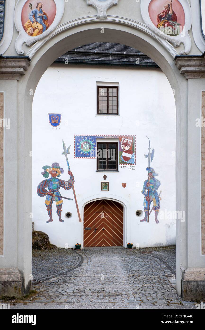 Entrance to the pilgrimage church of Our Lady of Mariastein, Mariastein ...