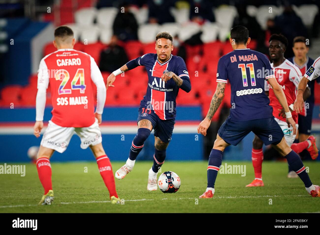Neymar during the French Ligue 1 football match between Paris Saint ...