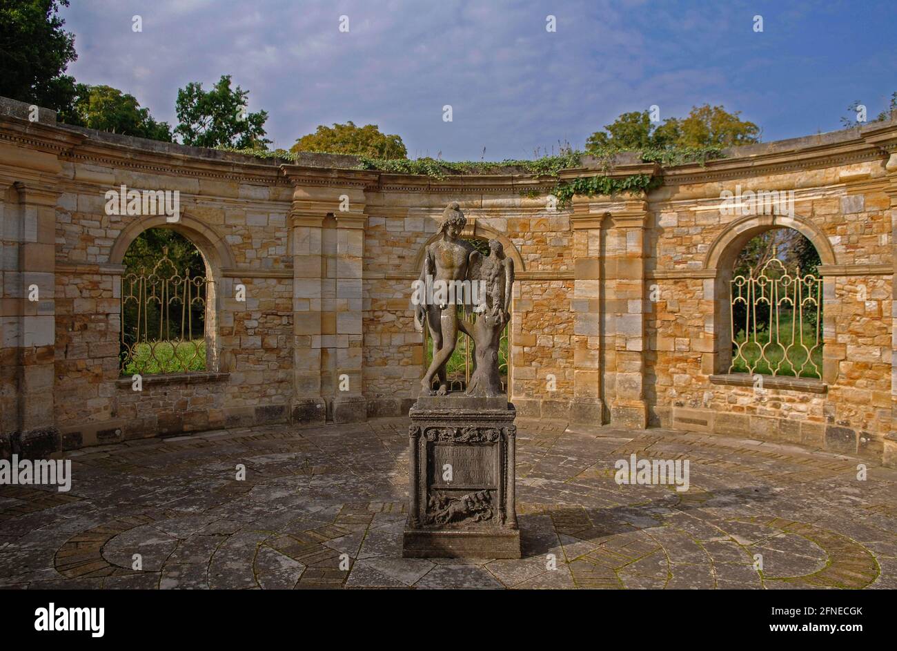 Sculpture in the garden of Hever Castle, Kent, England, United Kingdom ...
