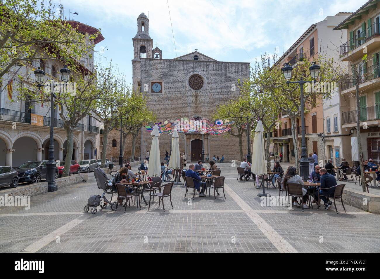 Typical Mallorcan market place, Alaro, Majorca, Spain Stock Photo - Alamy