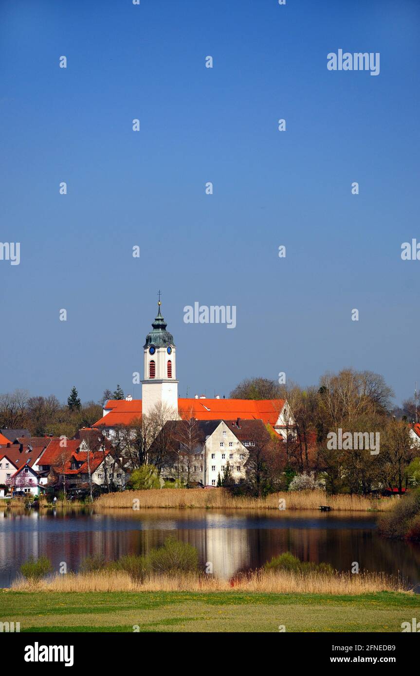 Church Saint (Gallus) and Ulrich, Zeller See, Kisslegg, Upper Swabia ...