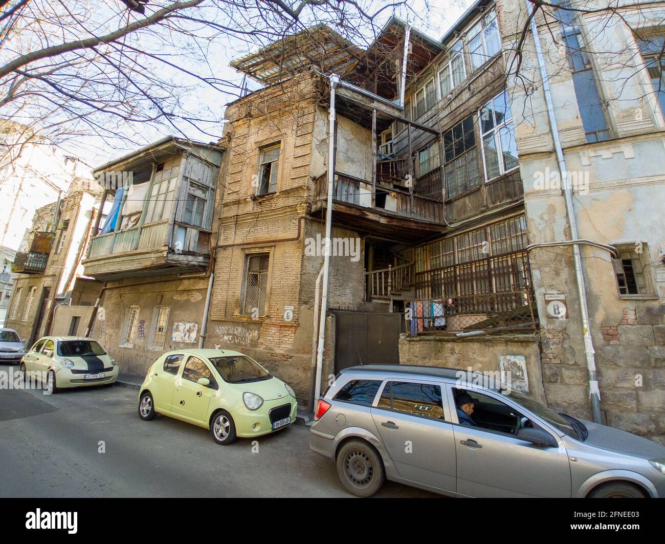 Poor and old quaters in Tbilisi capital city of Georgia Stock Photo - Alamy