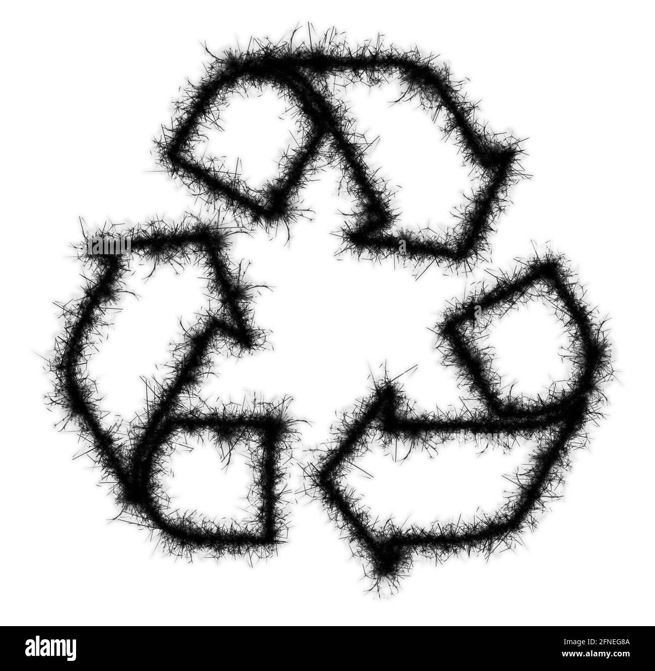 Recycle symbol - Made out of sparkles, isolated on white Stock Photo ...