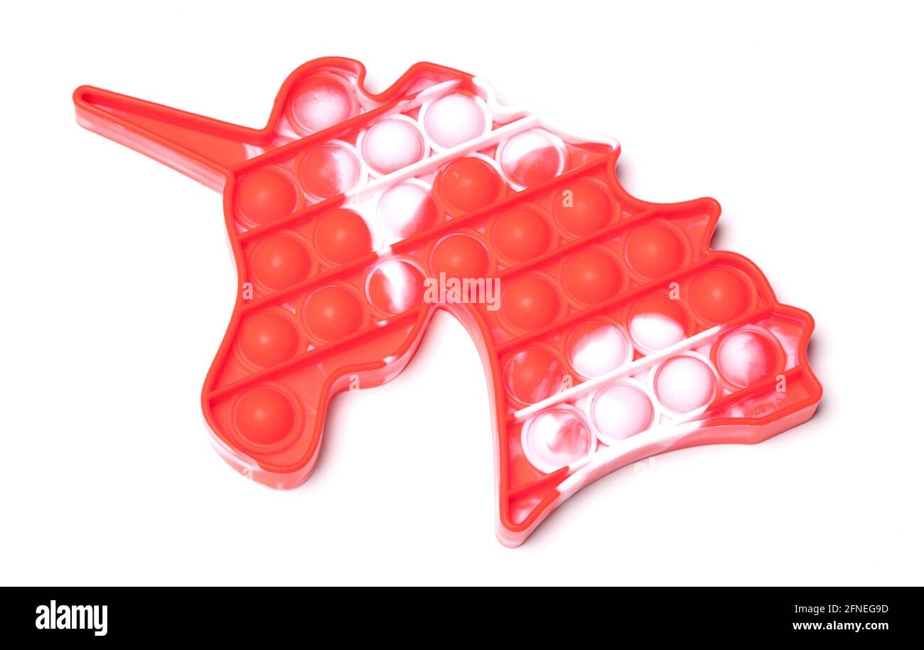 Push pop bubble fidget sensory toy, isolated Stock Photo - Alamy