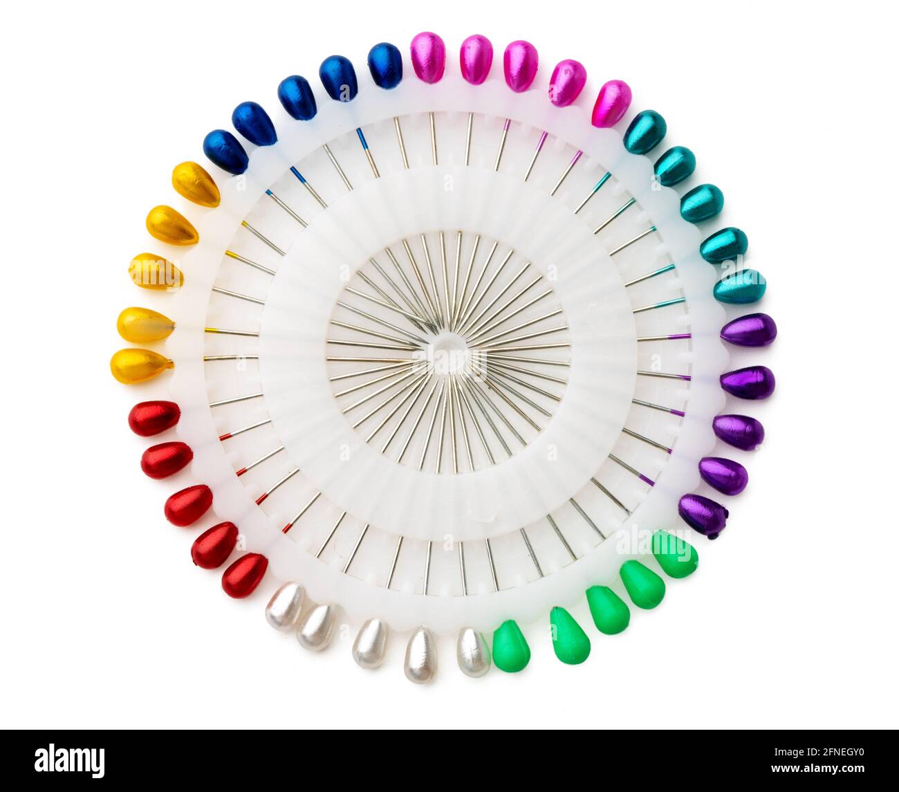 sewing needles isolated on a white background Stock Photo - Alamy