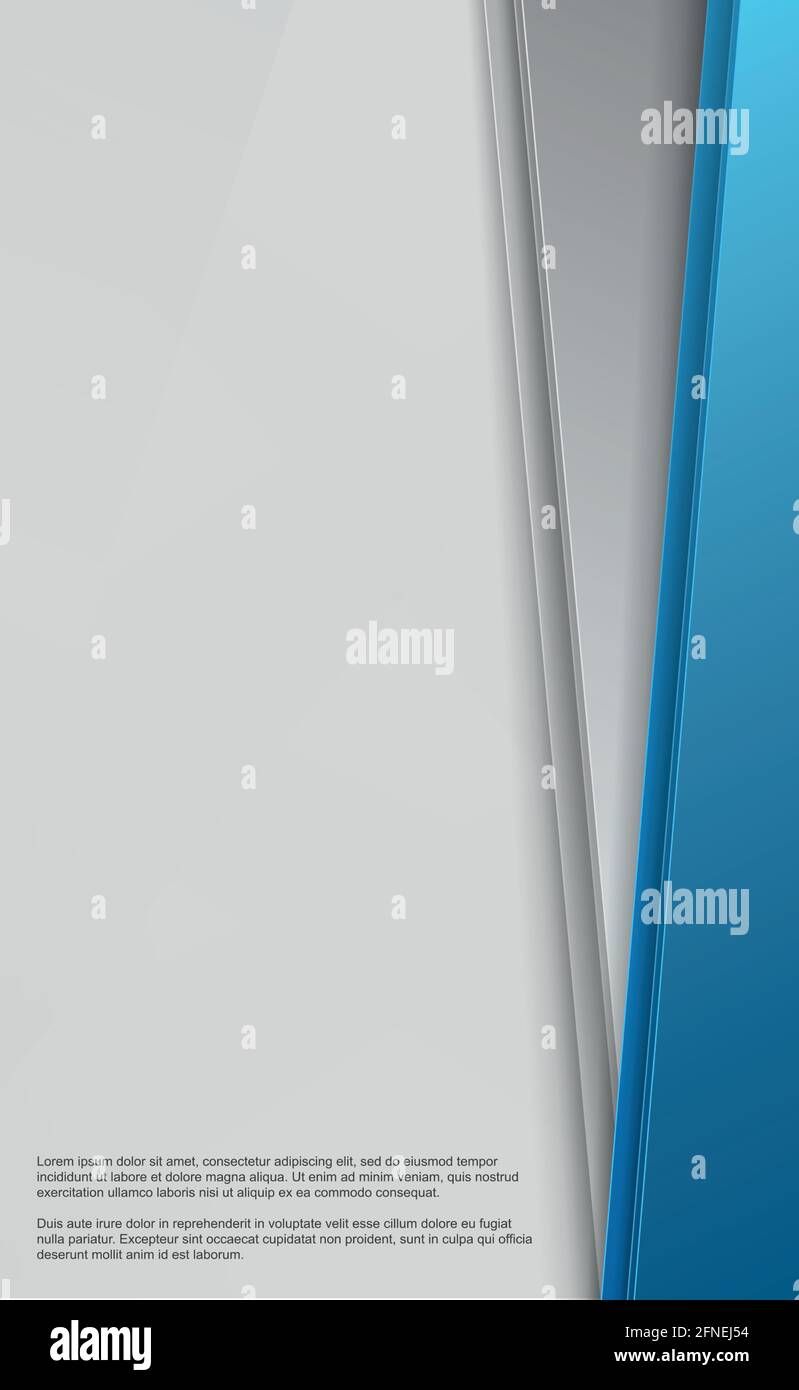 White and blue background, web template for text - Vector illustration ...
