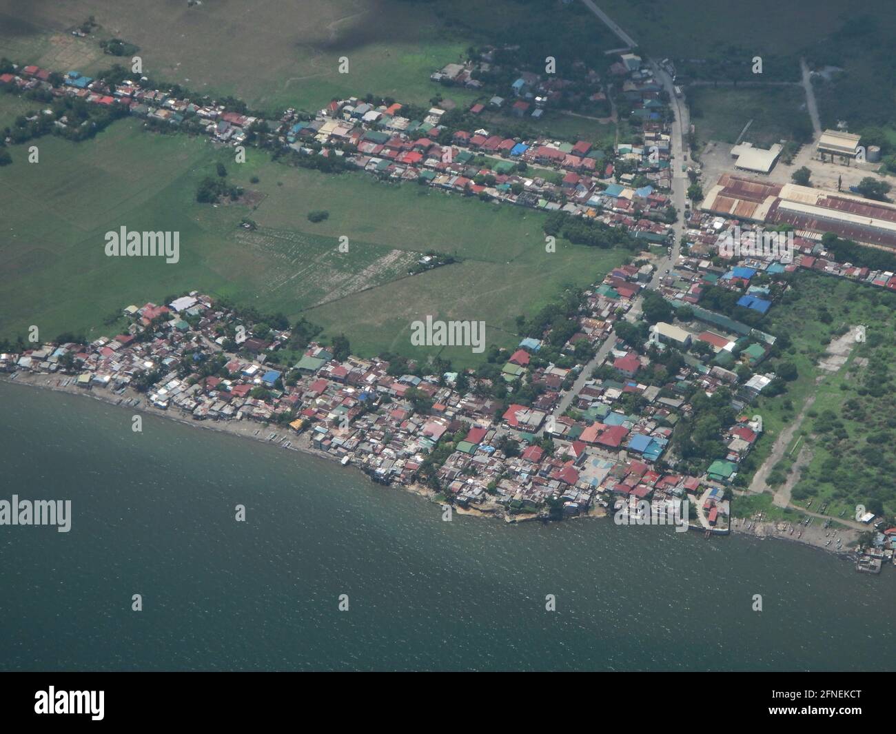 Aerial view of islands in the Pacific ocean in the Philippines Stock ...