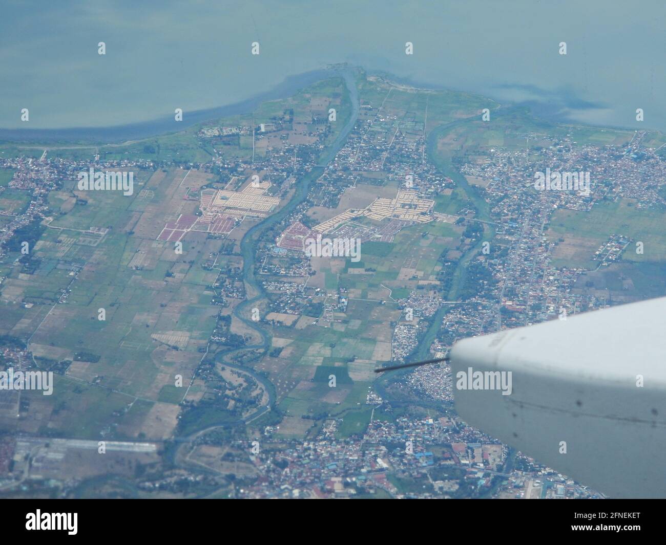 Aerial view of islands in the Pacific ocean in the Philippines Stock ...
