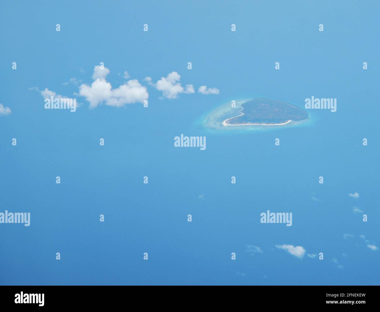 Aerial view of islands in the Pacific ocean in the Philippines Stock ...