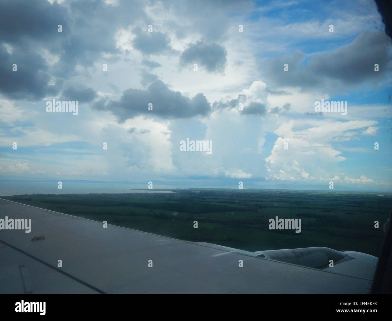 Aerial view of islands in the Pacific ocean in the Philippines Stock ...