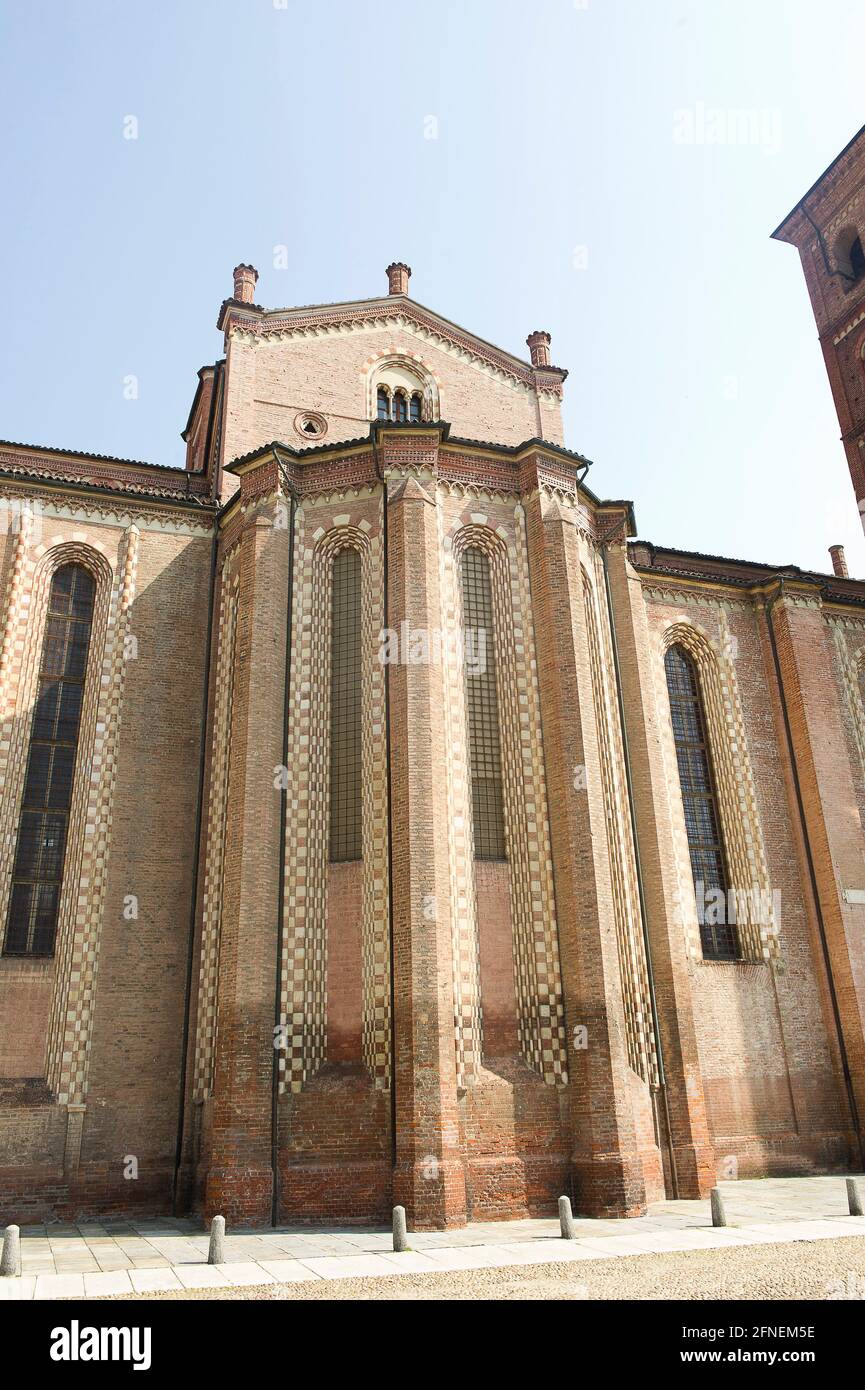 Italy, Europe, Piedmont, Asti, the Cathedral of Santa Maria Assunta and ...