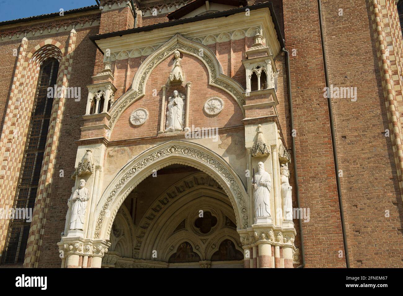 Italy, Europe, Piedmont, Asti, the Cathedral of Santa Maria Assunta and ...