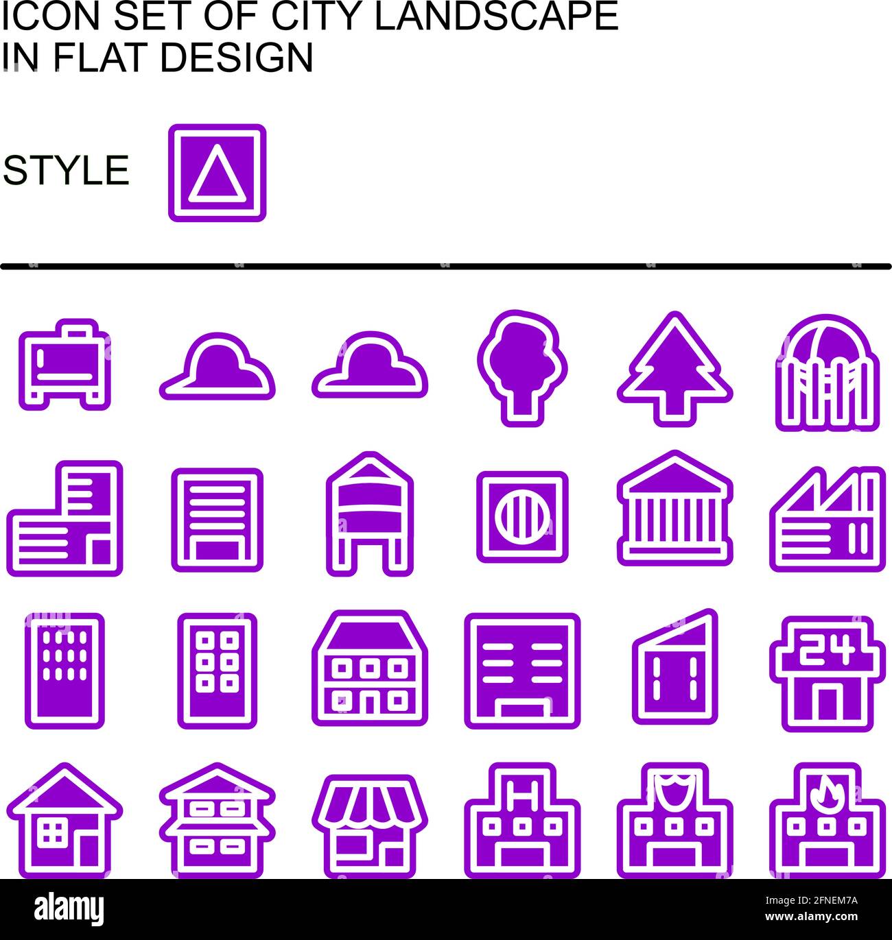 Purple outline Stock Vector Images - Alamy