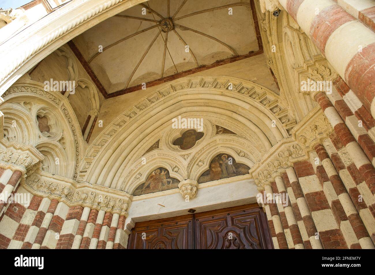Italy, Europe, Piedmont, Asti, the Cathedral of Santa Maria Assunta and ...